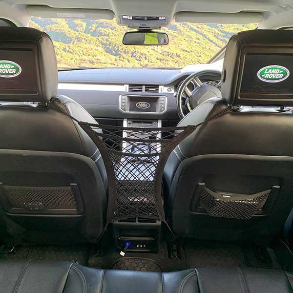 Elasticated Car Seat Barrier Net with Storage